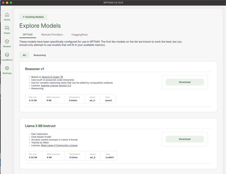 How To: Use Generative AI Offline (using GPT4ALL) – BCcampus Open GenAI Project