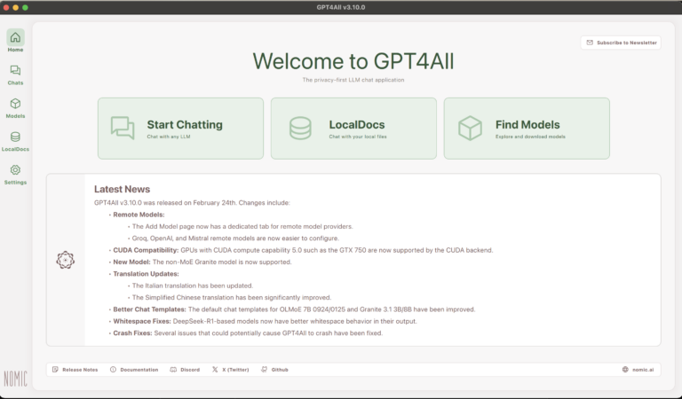 How To: Use Generative AI Offline (using GPT4ALL) – BCcampus Open GenAI Project